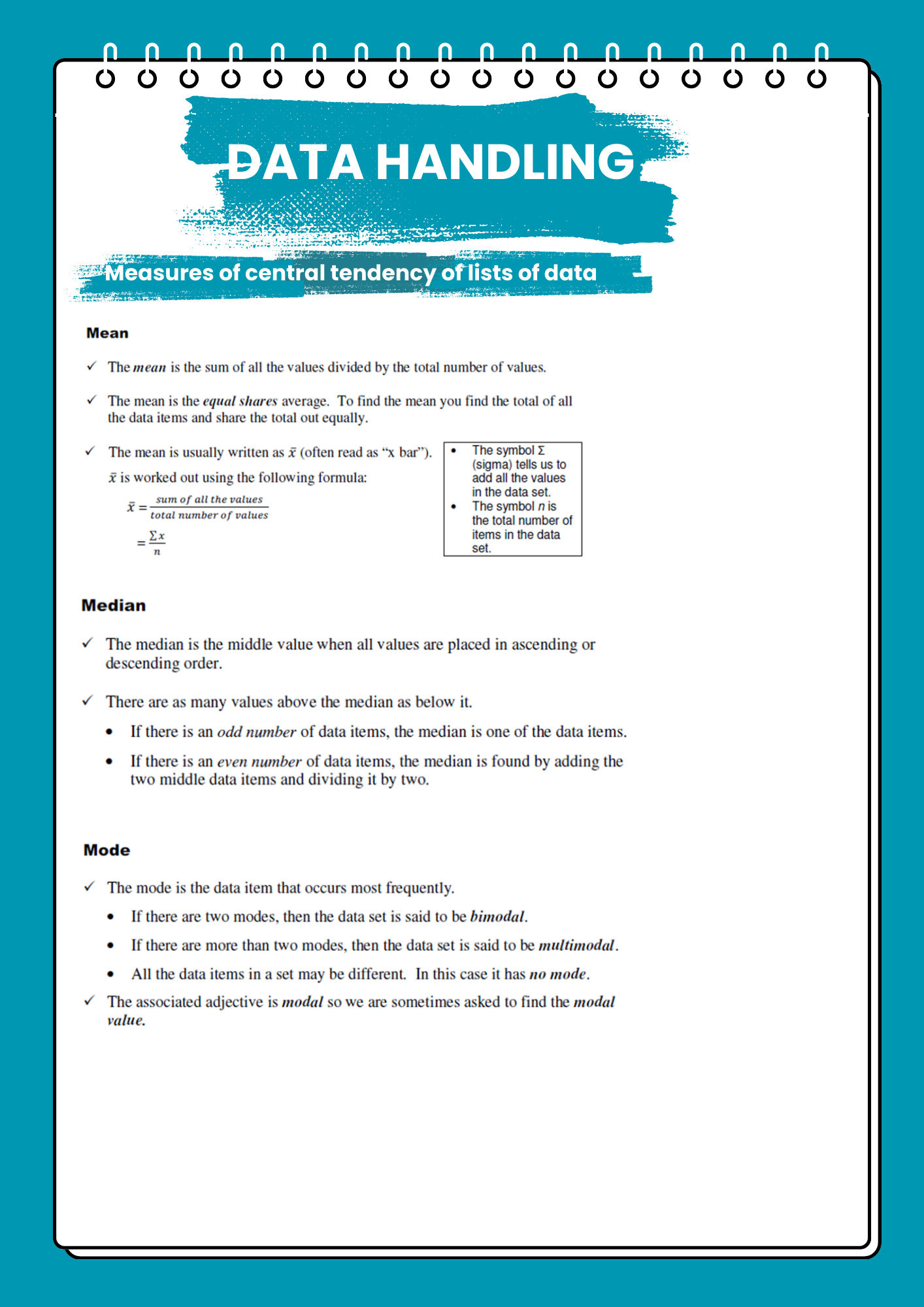 3 - Matric Math Prep (Paper 1): Data Handling - Fundamanje